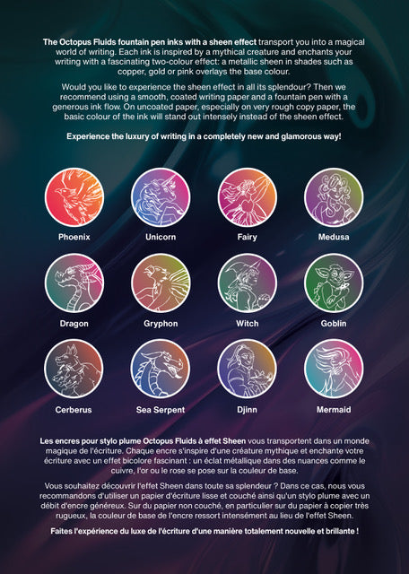 Octopus Sheen Ink Bottle Fairy 30ml – Reid Stationers